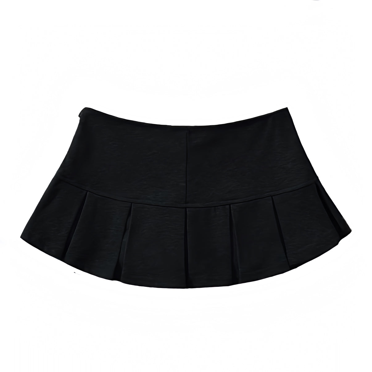 Women's Black Pleated Slim Fit Low Rise Mini Micro Skirt Skort 2024 ...
