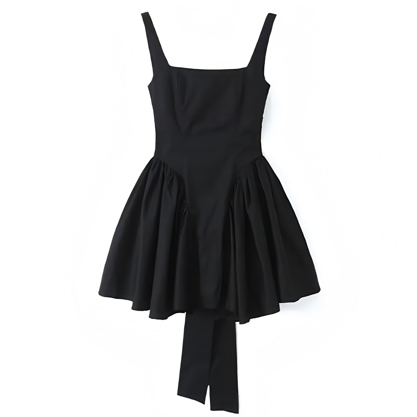 Black Bow Corset Backless Drop Waist Spaghetti Strap Mini Dress – Dazey ...